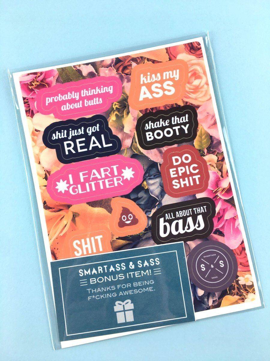 Smartass & Sass Subscription Review - May 2017 - Subscription Box Ramblings