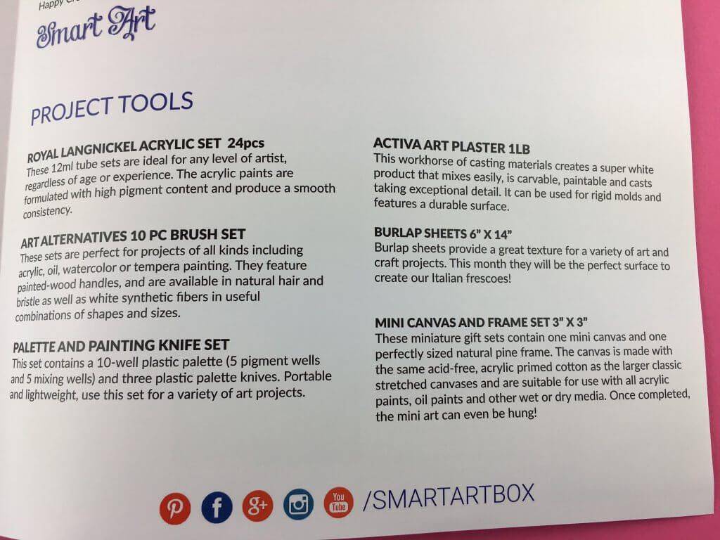 Smart Art Review - June 2017 - Subscription Box Ramblings