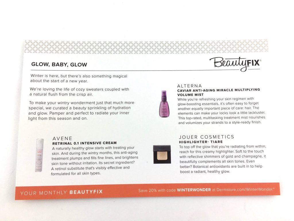 BeautyFIX Review - January 2018 + Coupon Code - Subscription Box Ramblings