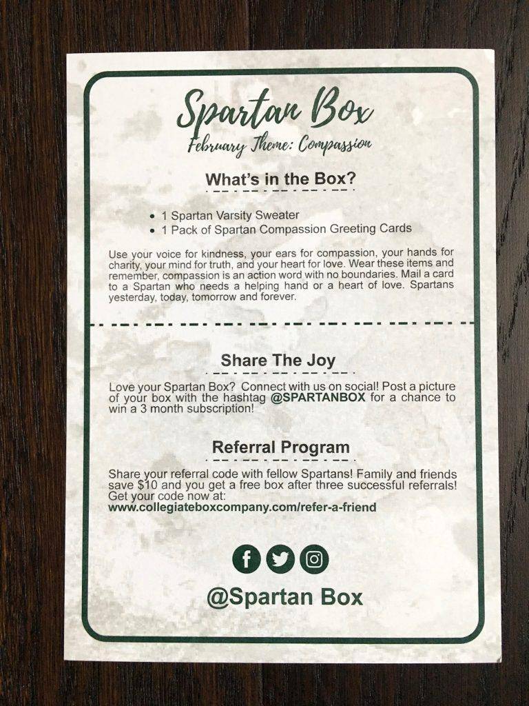 Spartan Box Michigan State Subscription Box Review - February 2018 ...