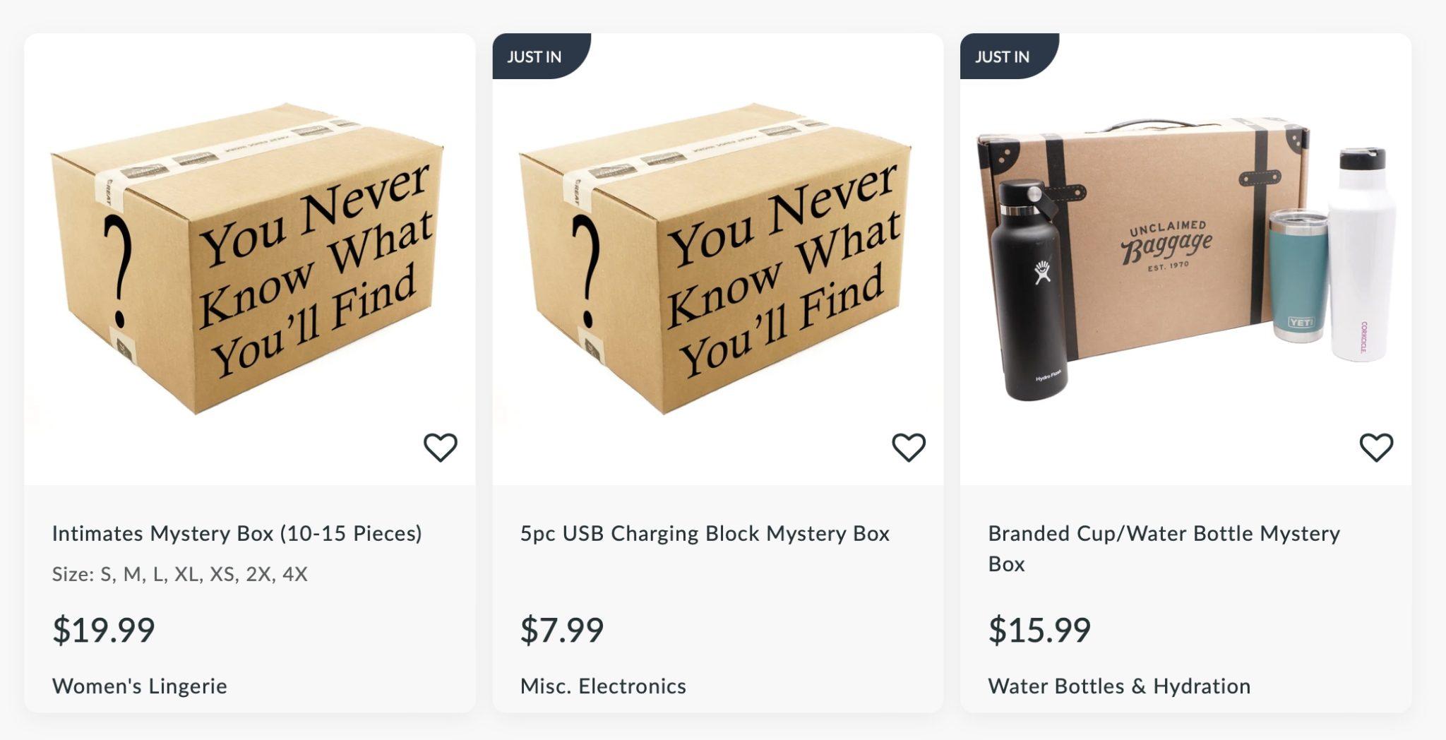 Unclaimed Baggage Mystery Boxes - Now Available - Subscription Box ...