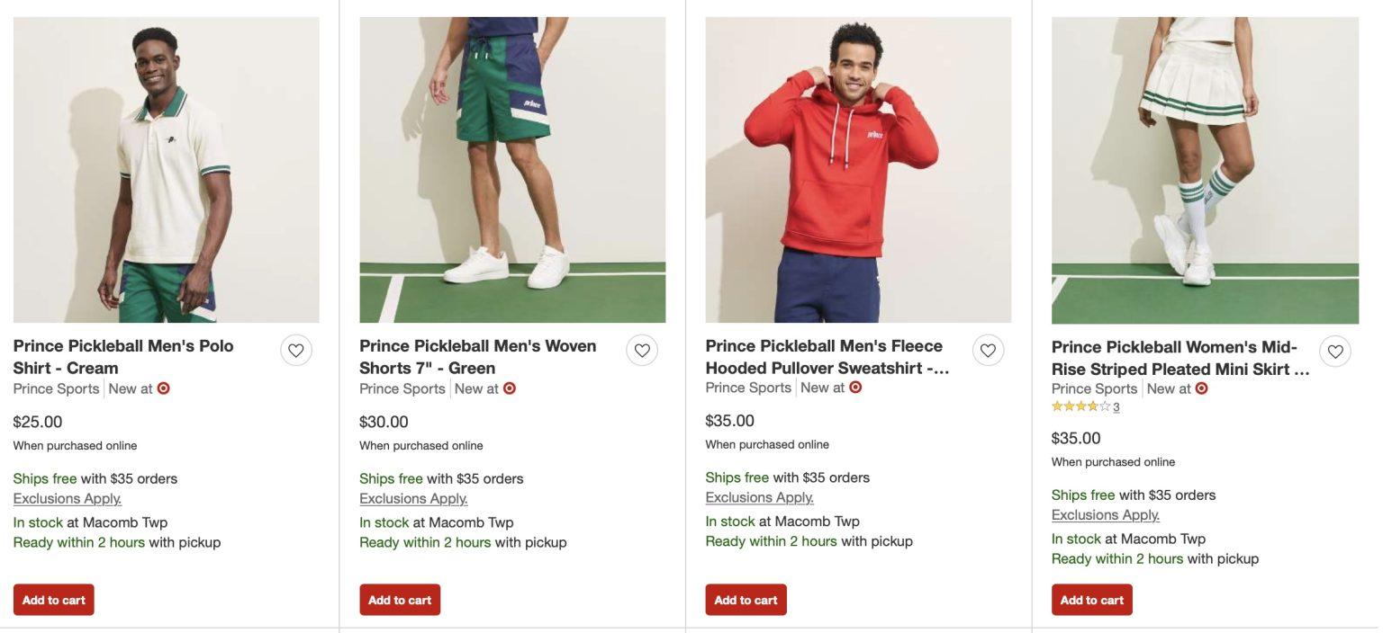 Prince for Target Pickleball Collection - Now Available - Subscription ...