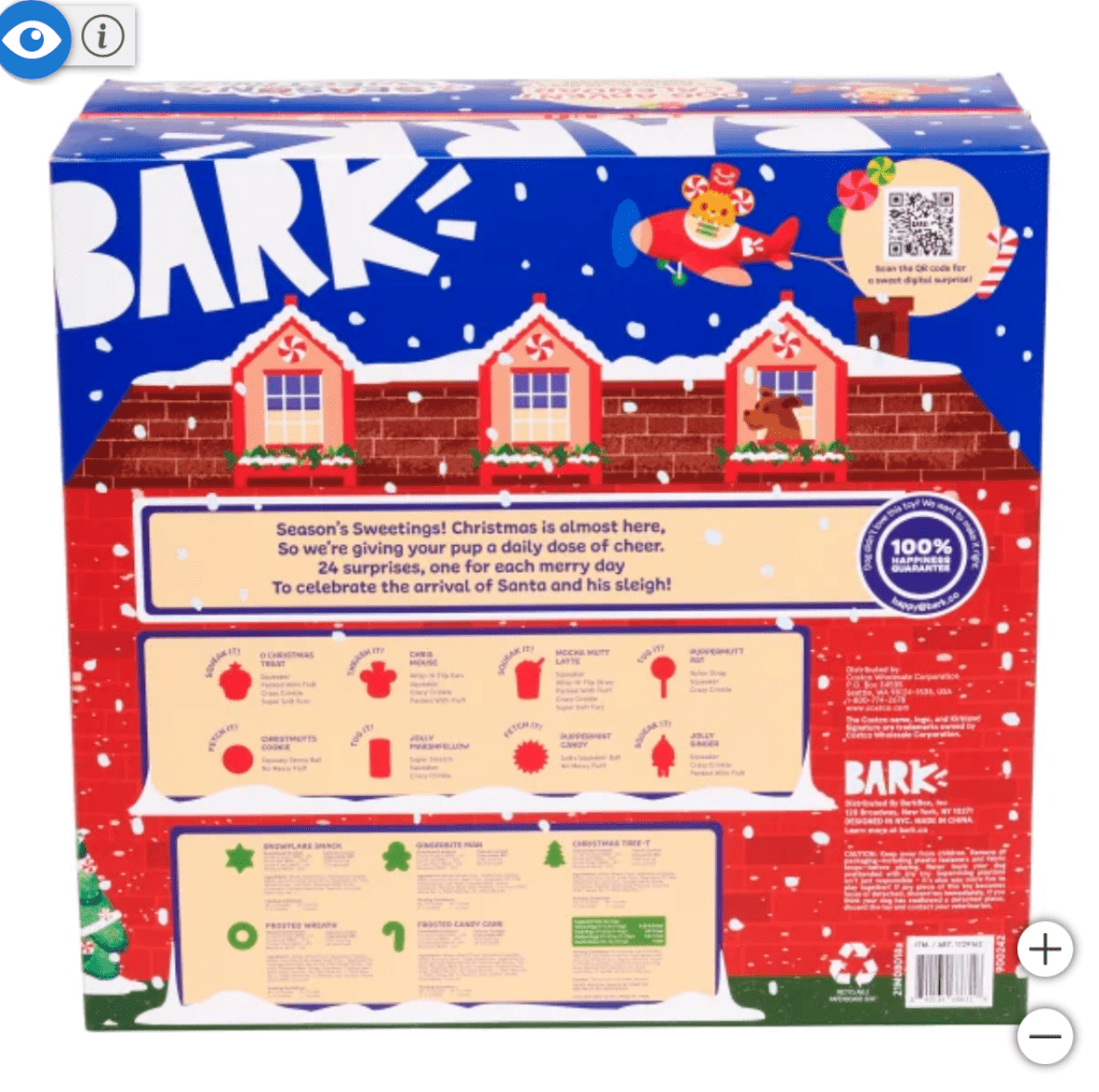BARK by BARKBOX Season’s Sweetings Advent Calendar for Dogs ...